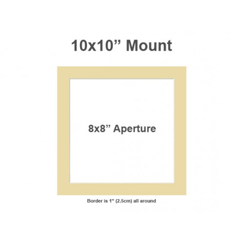 10x10 inch Double Bevel Edge Picture Photo Mount