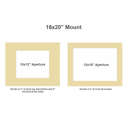 16x20" Bevel Edge Photo Picture Mount
