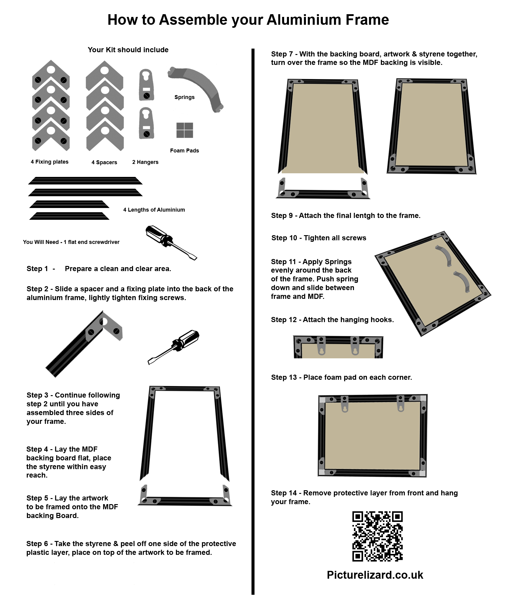 How To Assemble Metal Picture Frame at Maria Baum blog